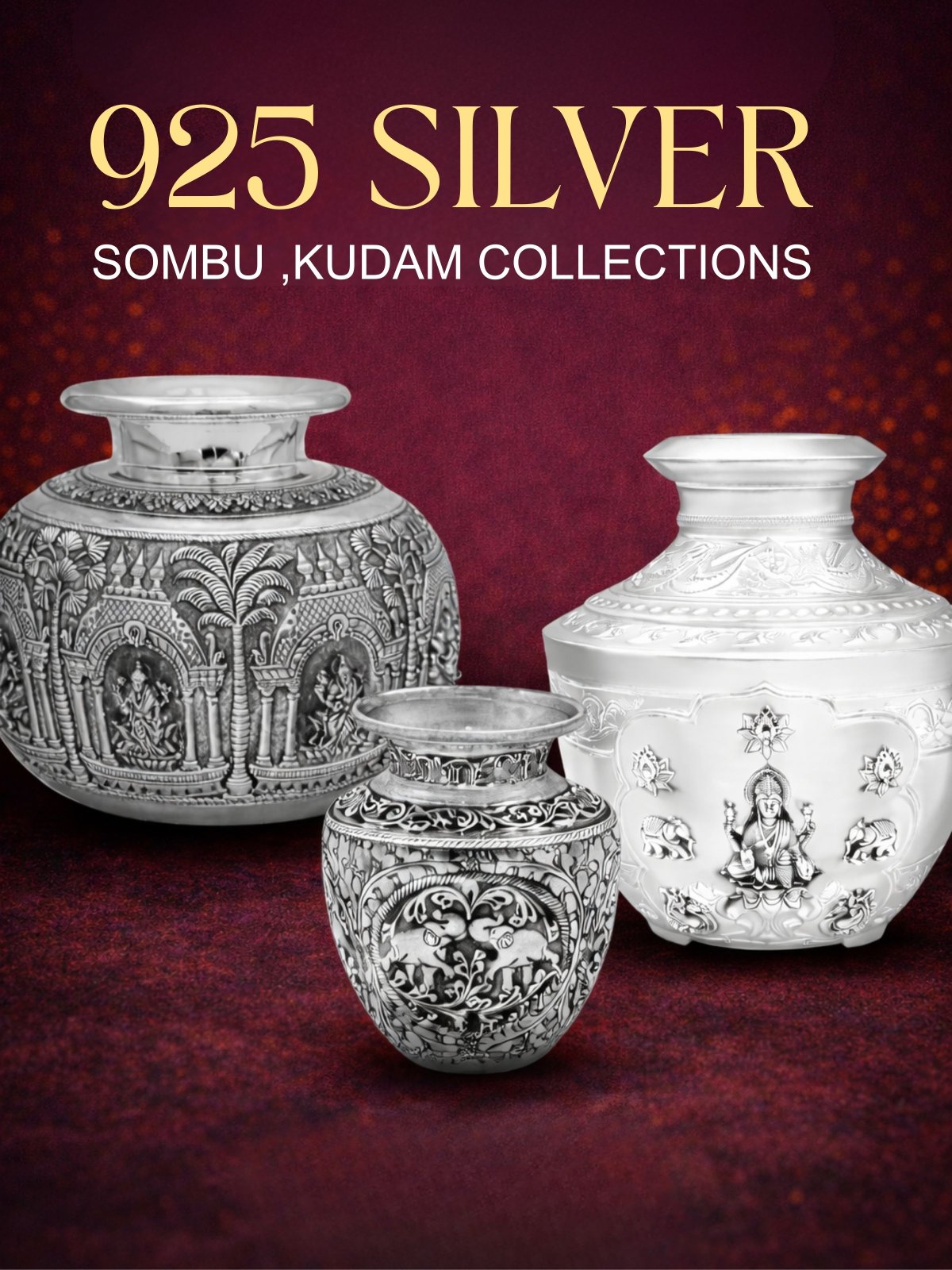 Silver Chombu Kudam For Pooja In India - Silver Palace