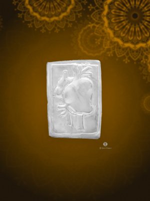 925 Silver Human Heart Silver Sheet For Temple Rituals Shri Collection ...