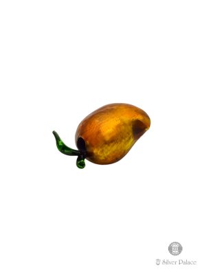 925 Silver Color Full Enameld Mango For Show Piece - Silver Palace