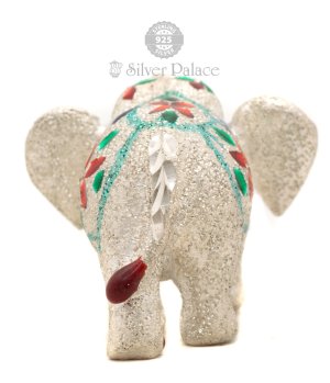 925 Sterling Silver Elephant Statue - Silver Palace