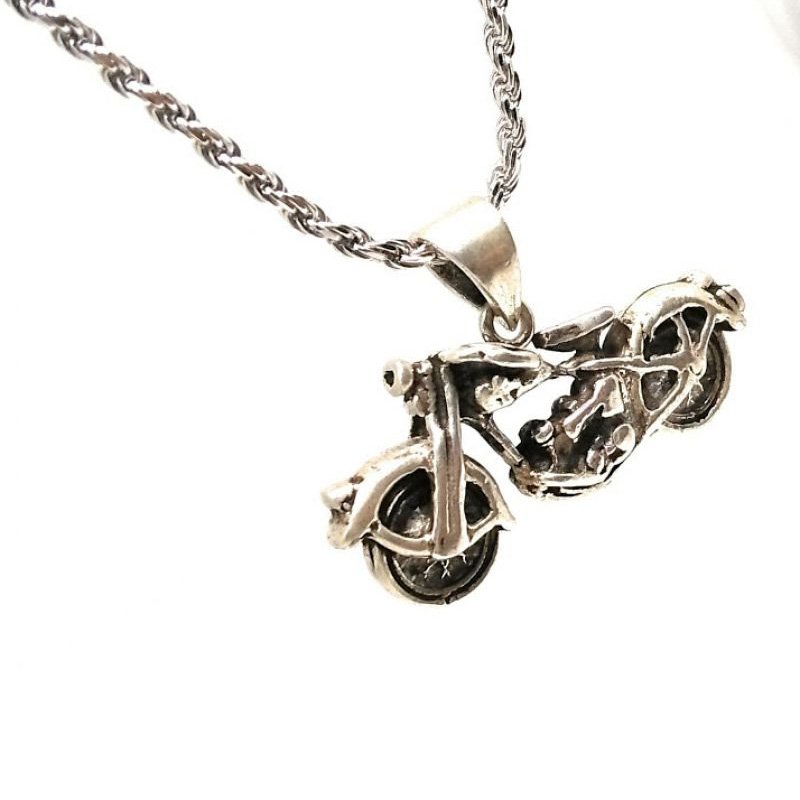 Silver Bike Chain For Men - Silver Palace
