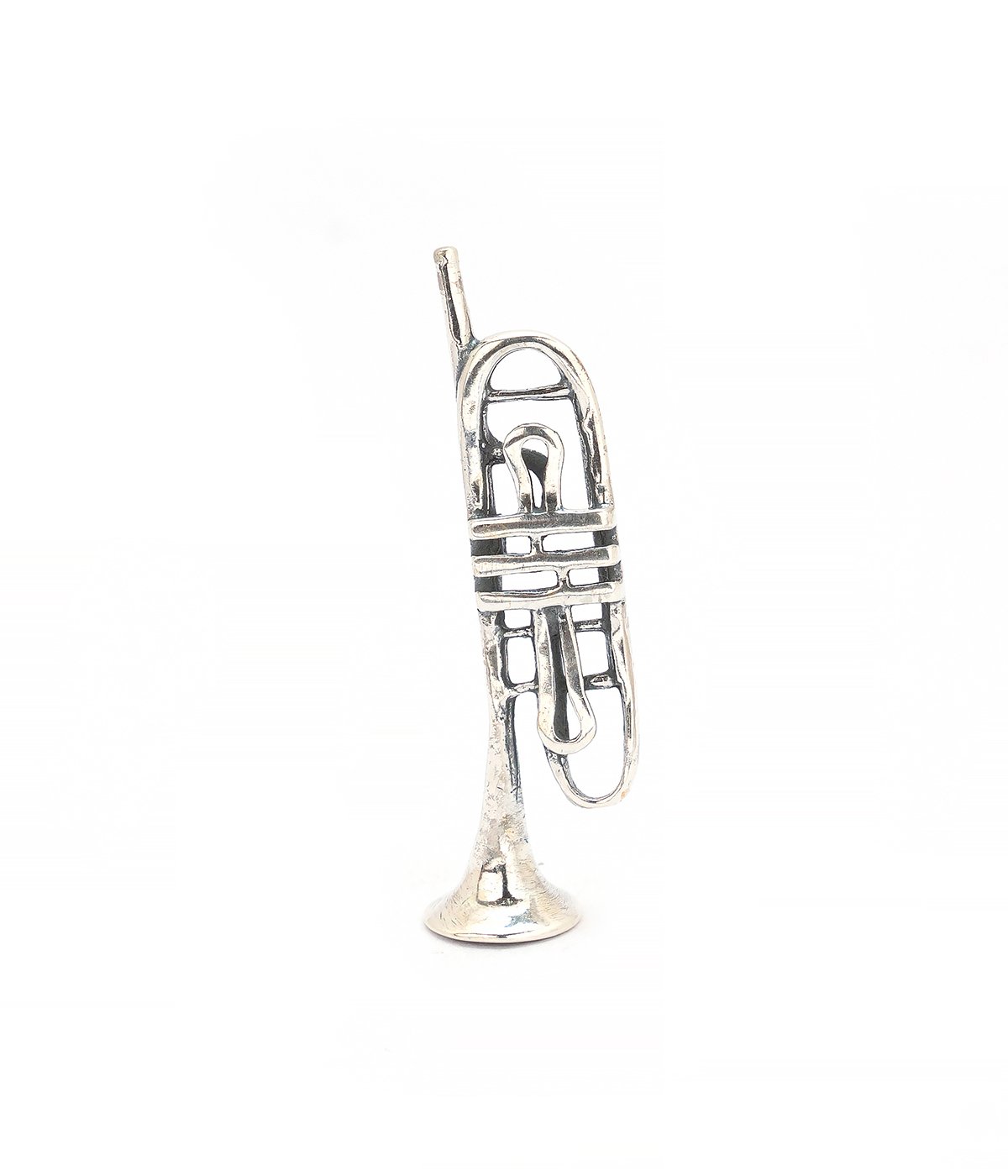 92.5 Sterling Silver Miniature Trumpet For Gift - Silver Palace