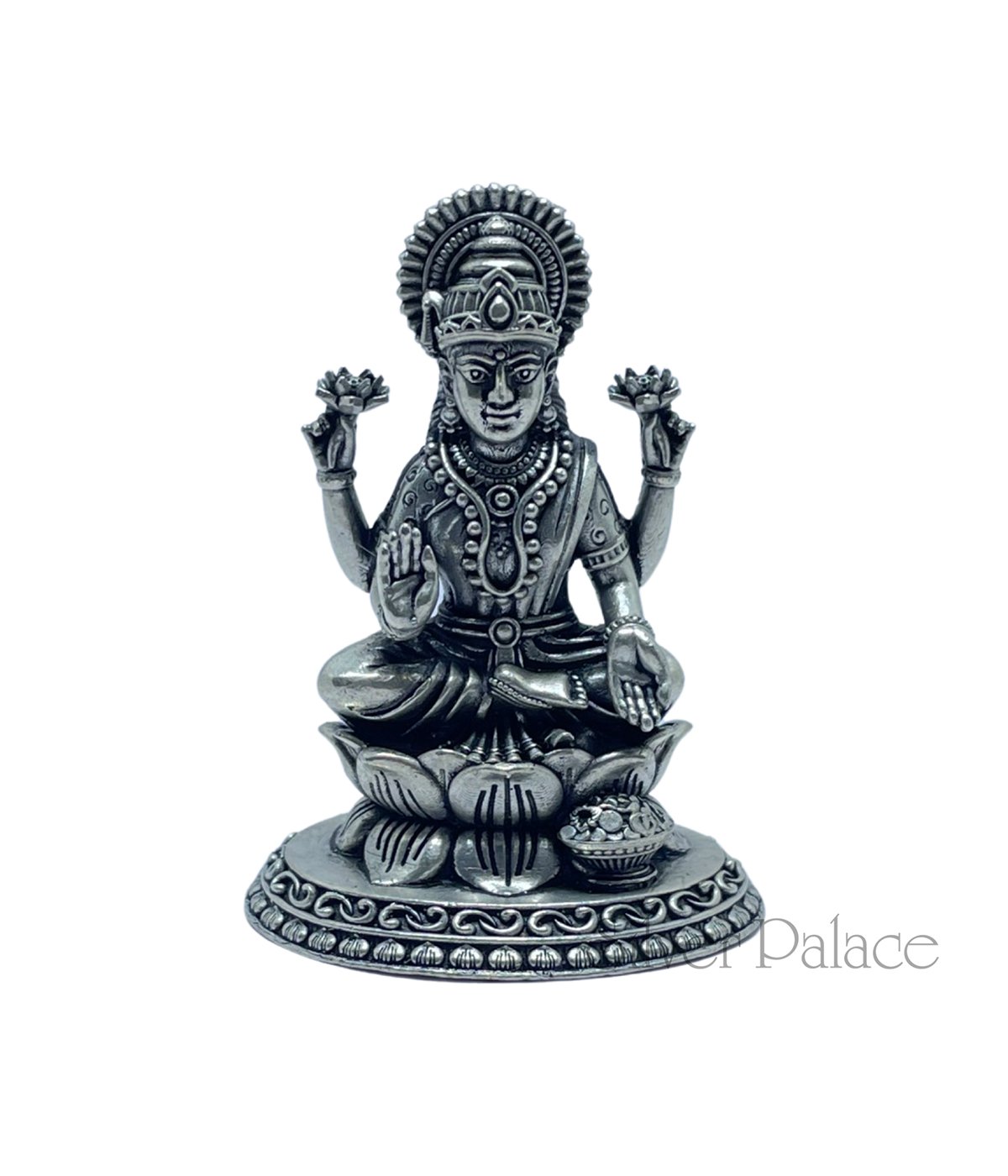 92.5 Oxidised Silver Dhanalakshmi Idol – Divine Idol For Pooja ...
