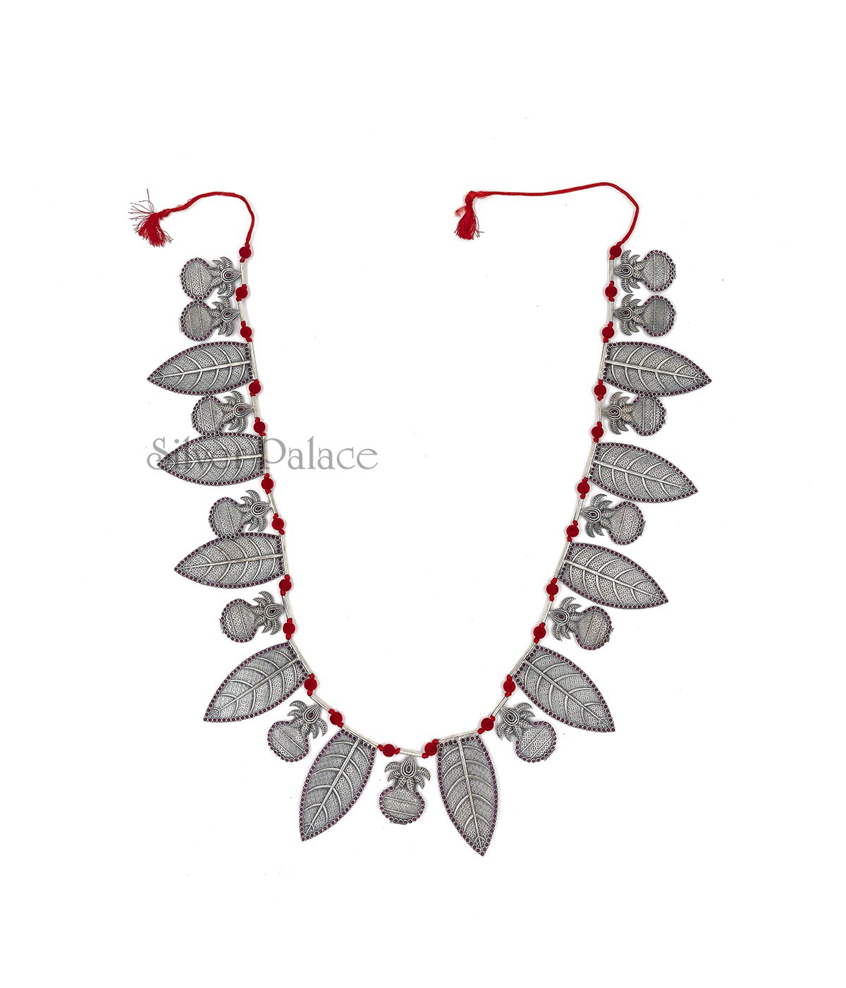 Silver Mango Leaf Toranam For Entrance Door - Silver Palace