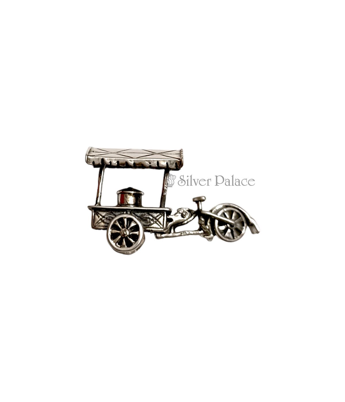 Sterling Silver Miniature Rickshaw Gift - Silver Palace