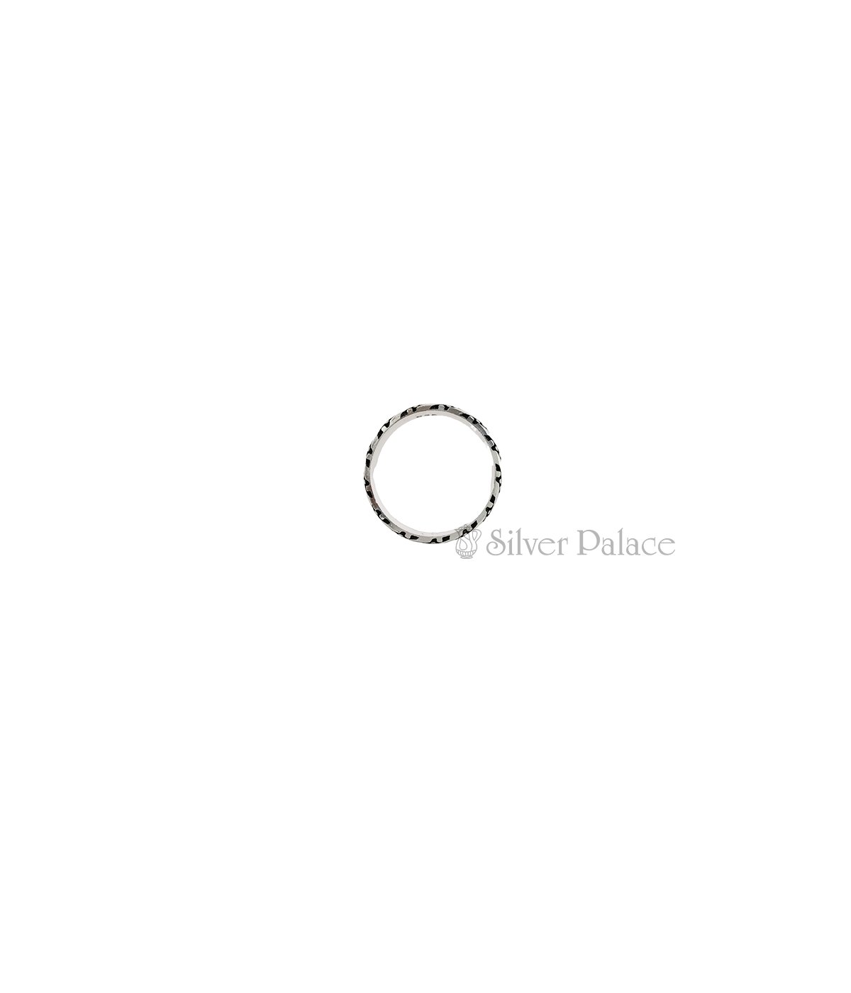 Silver Maan Collection Fancy Line Design Ring For Men - Silver Palace