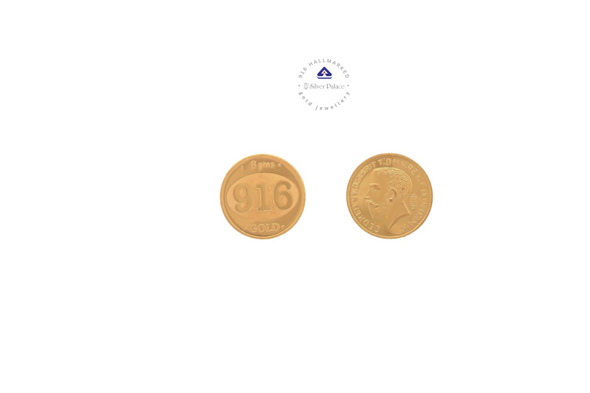 8grams 22ct Gold Coin Hallmarked Online - Silver Palace