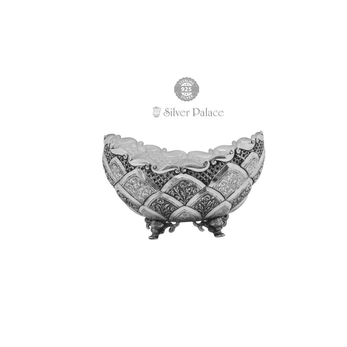 92.5 Fancy Silver Basket For For Multi Purpose - Silver Palace