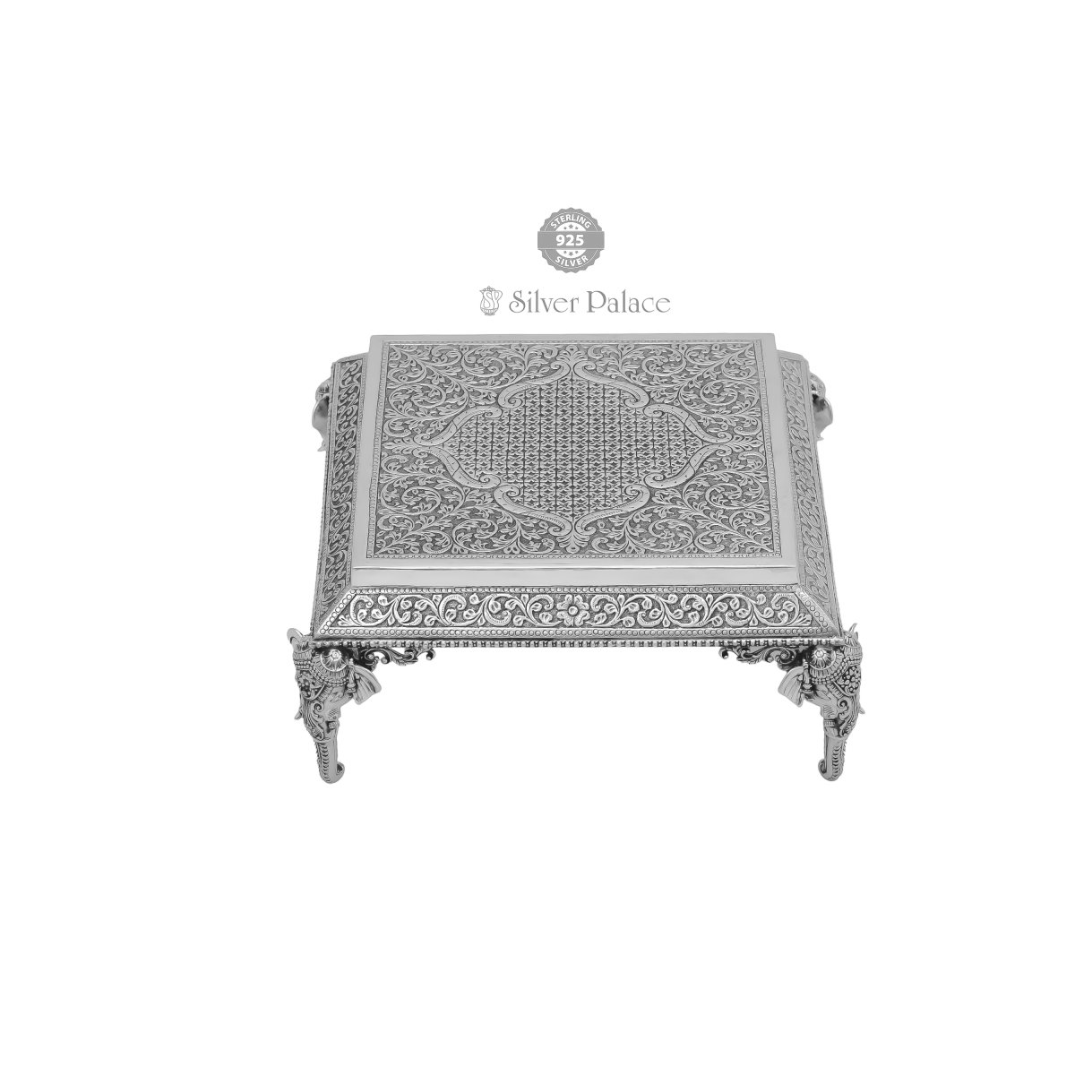 92.5 Oxidised Silver Peedam/bajot For All Spiritual Occasions - Silver ...
