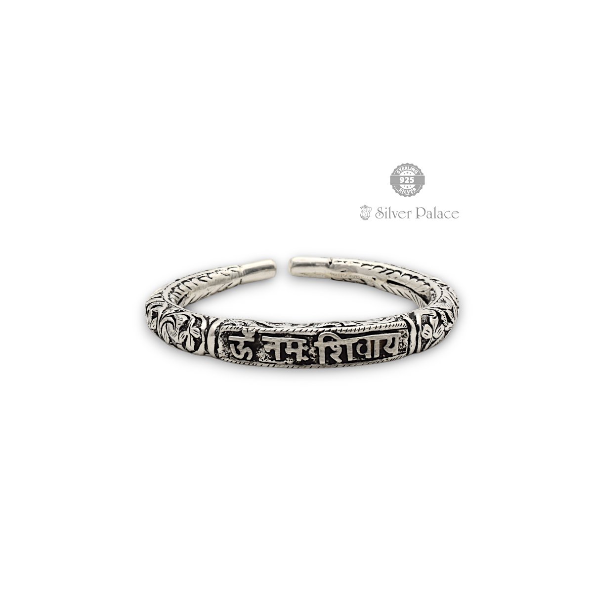 925. Oxidized Silver Antic Finish Designer Punjabi Kada In Silver ...