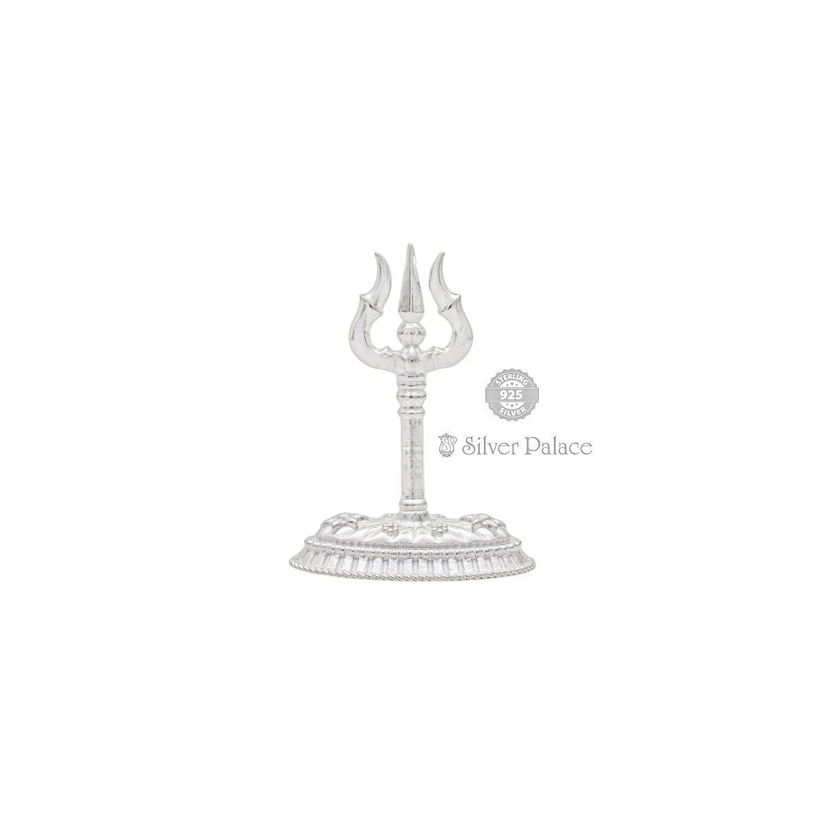 925 Silver Trishul Suitable For Car Dashboard - Silver Palace