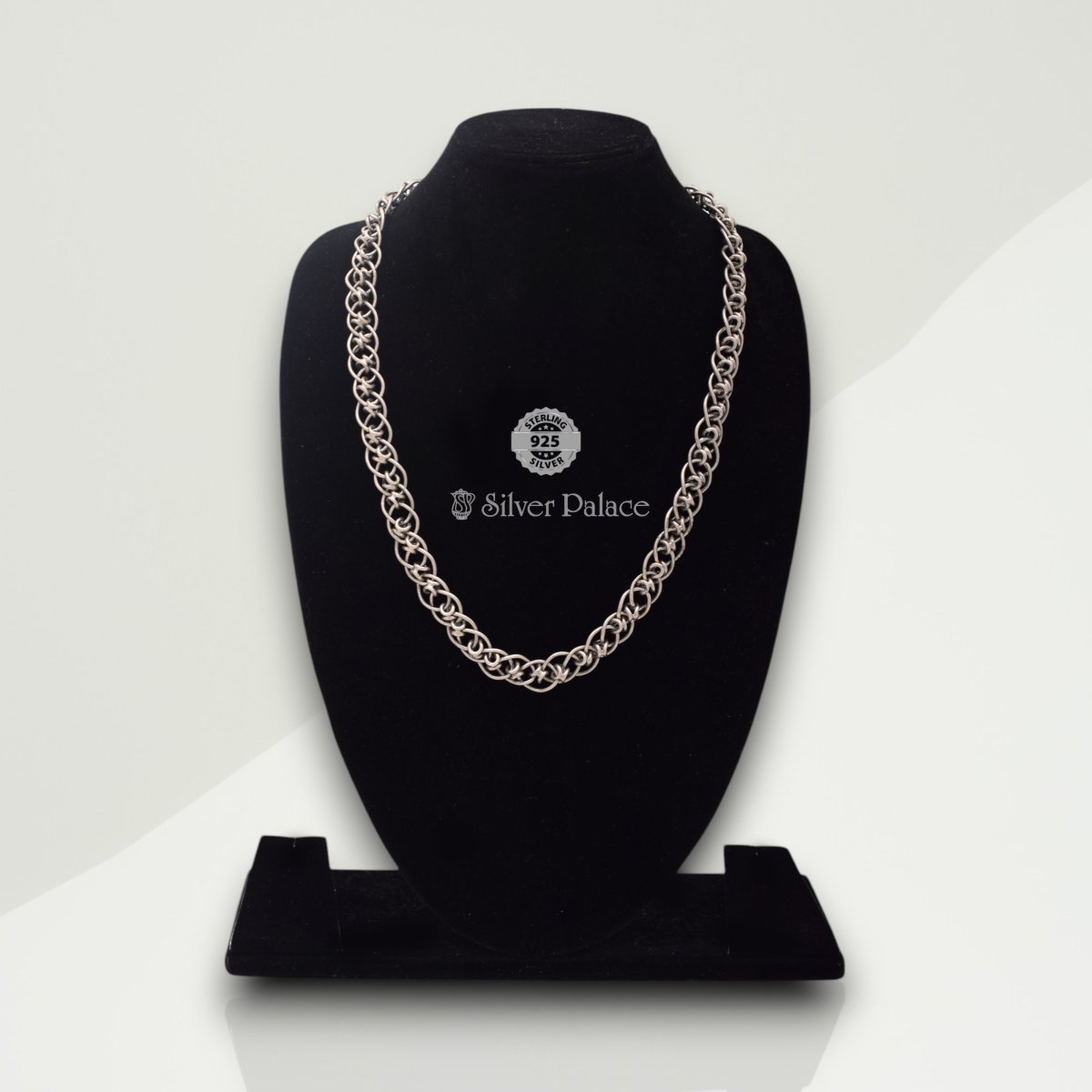 925 Sterling Silver Double Lock Chain For Boy - Silver Palace
