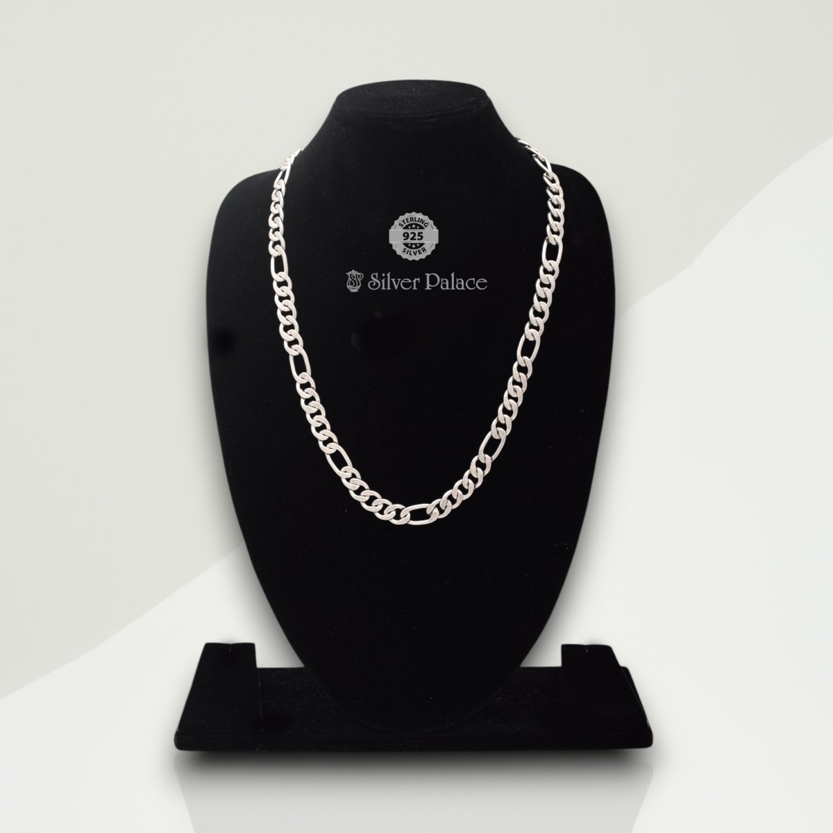925 Oxidized Silver Three Link Chain For Men - Silver Palace