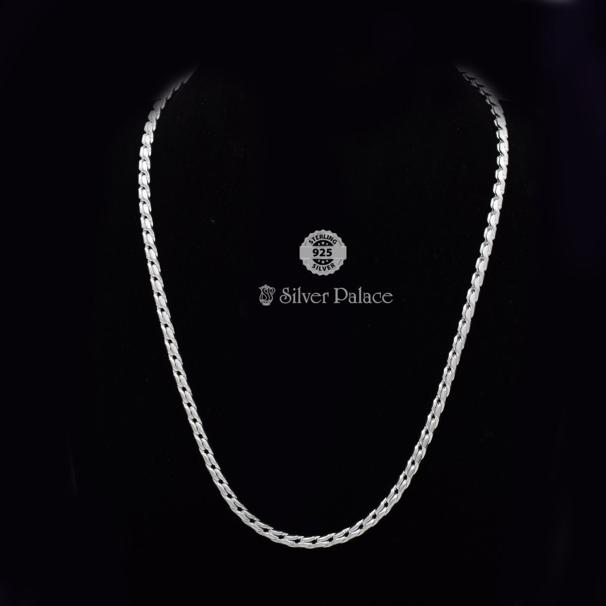 925 Sterling Silver Wheat Chain Necklace For Men Mauve Collection ...