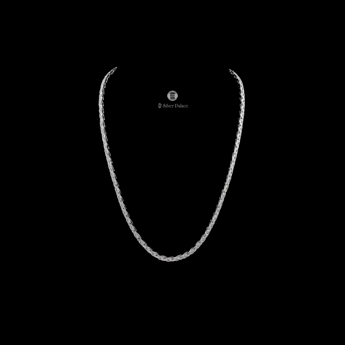 925 Sterling Silver Fancy Chain For Men Mauve Collection - Silver Palace