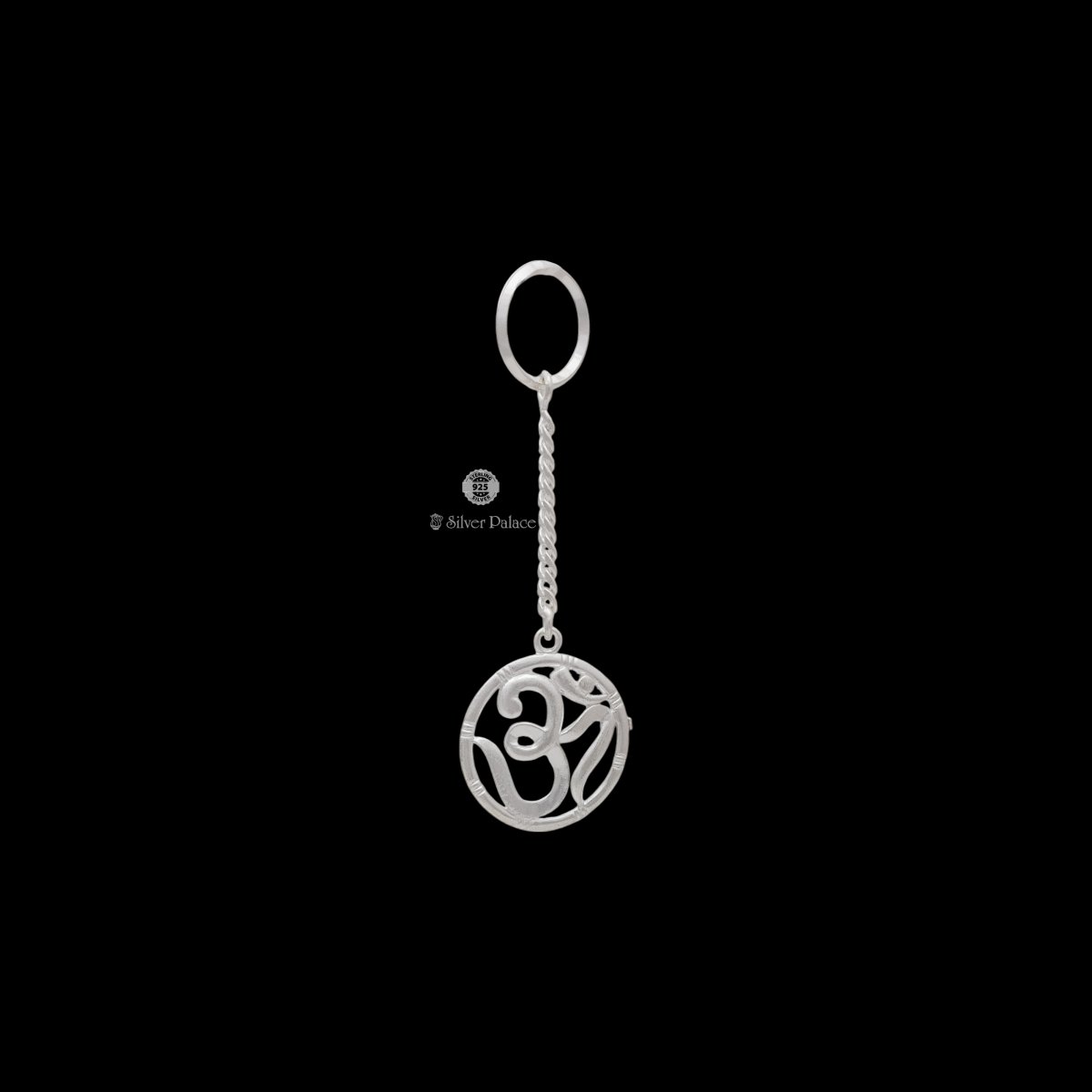 925 Pure Silver Ohm Design Key Chain For Your Keys - Silver Palace