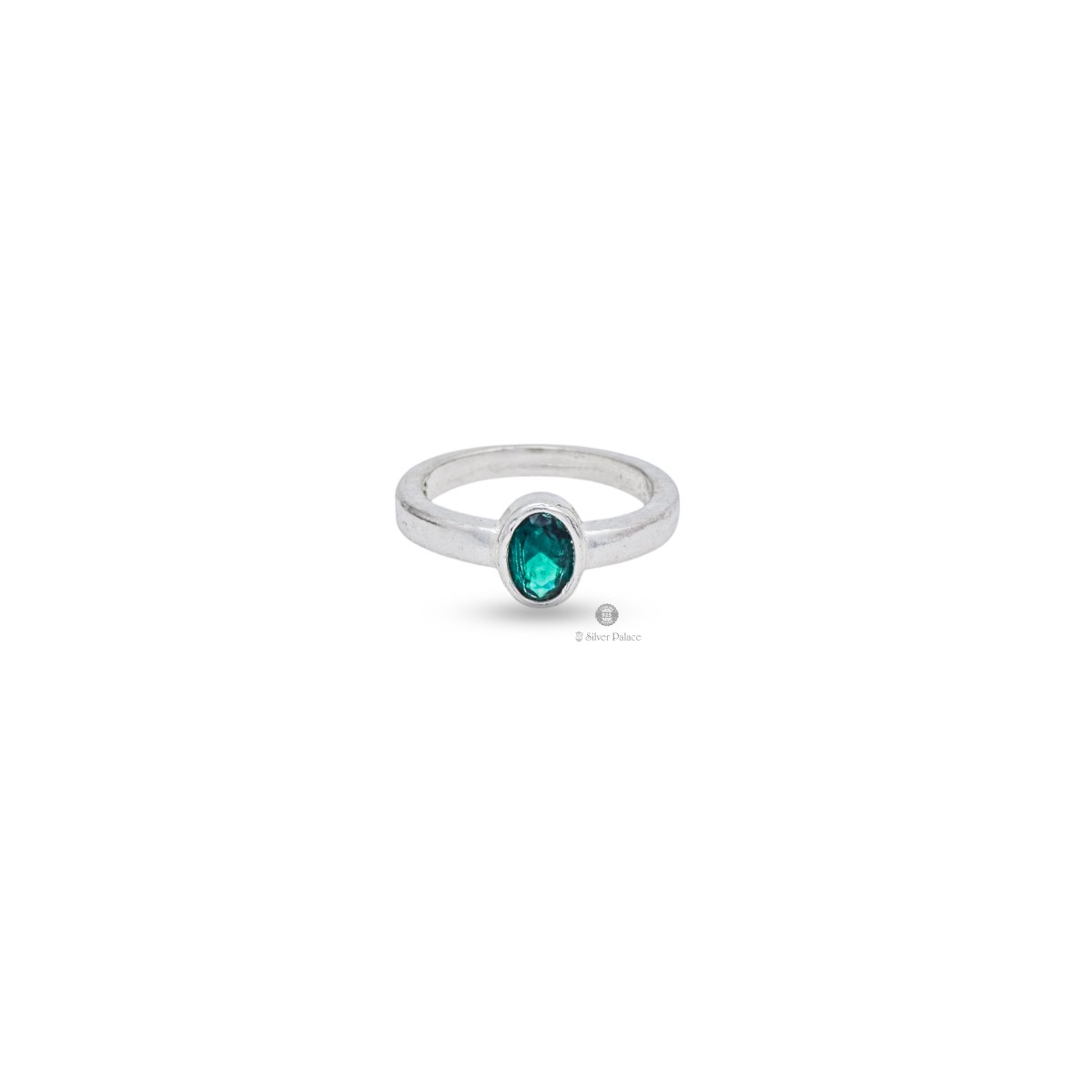 925 Sterling Silver Green Stone Rashi Ring For Men And Women - Silver ...