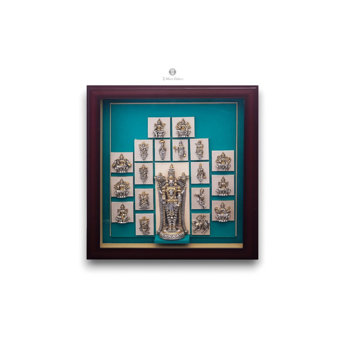 925 Silver Gold Polish Danda Balaji With Astalakshmi & Dasavatharam ...