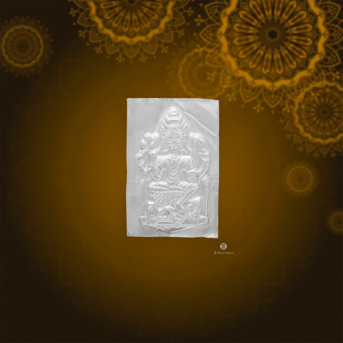 925 Silver Amman Silver Sheet For Temple Rituals Shri Collection - Silver Palace