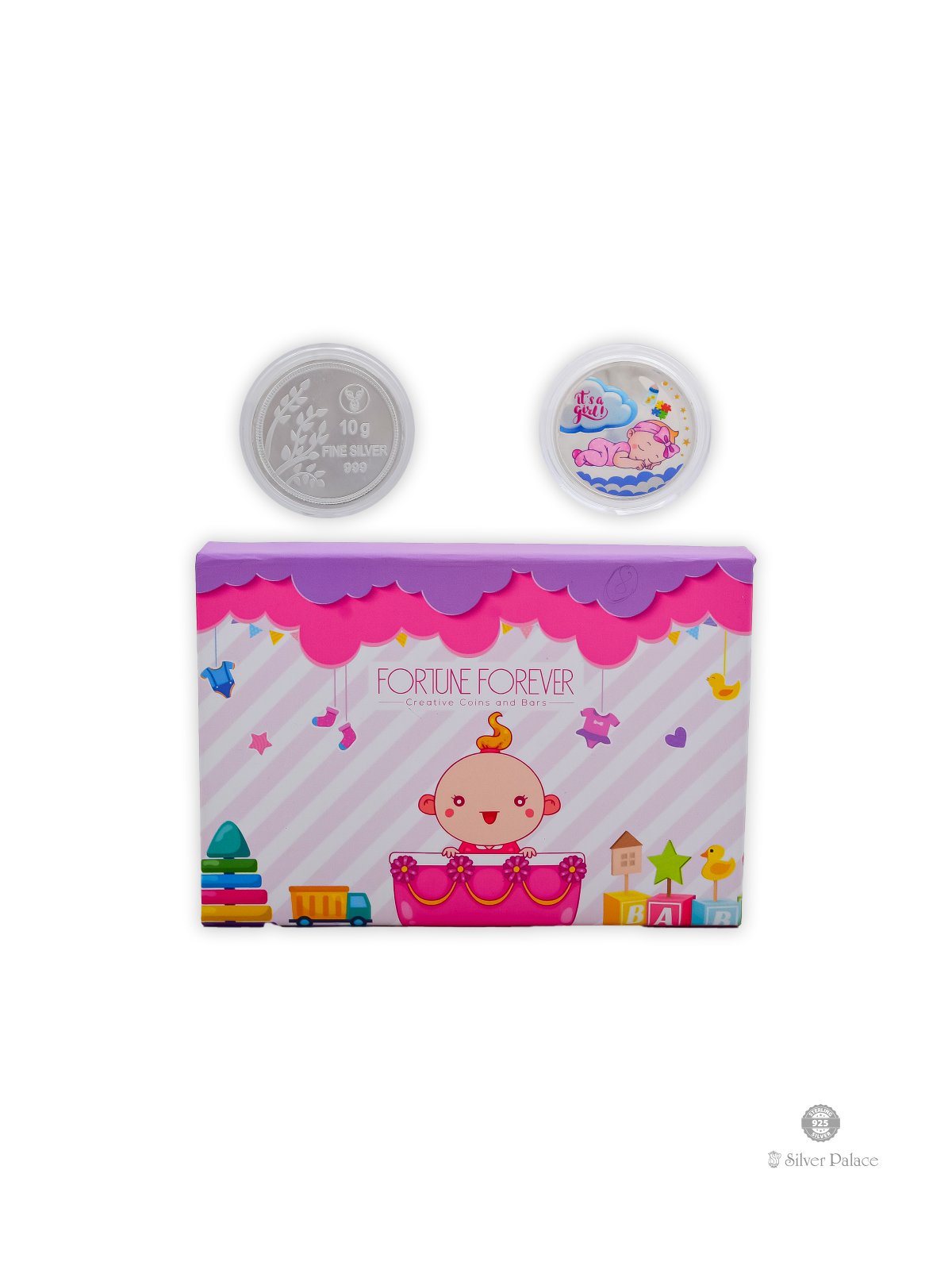 999 Pure Silver Gift Coin For New Born Babies - Silver Palace