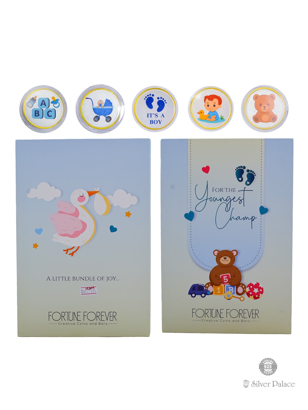 999 Pure Silver Gift Coin Box For First Birthday Of Your Baby - Silver ...