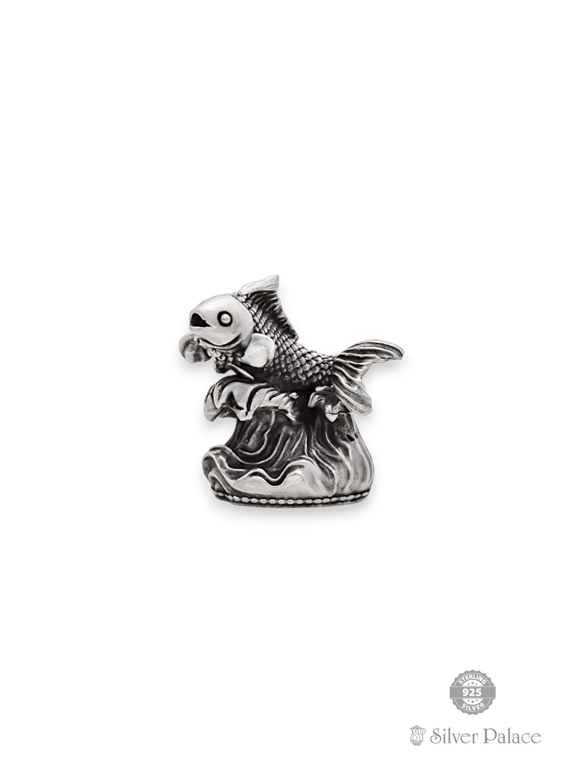 925 Oxidisd Silver Fish Idol To Make Positive Energy For Your Home ...