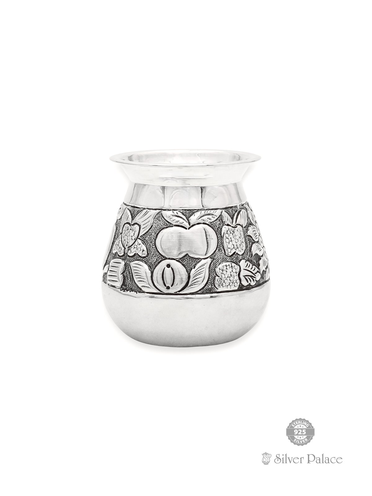 925 Oxidised Silver Fruits Nagas Design Sombu For Daily Use - Silver Palace