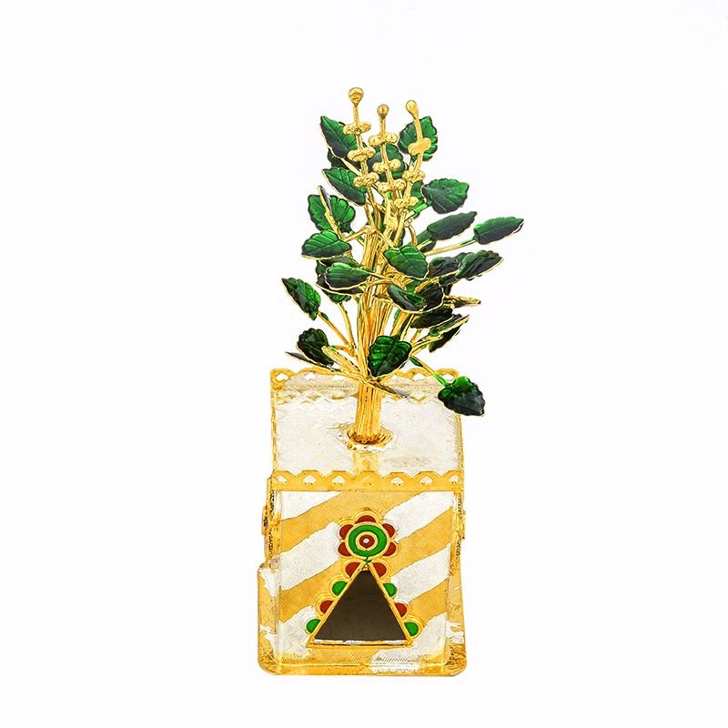 925 Pure Silver Tulsi Plant Pooja Decorative - Silver Palace