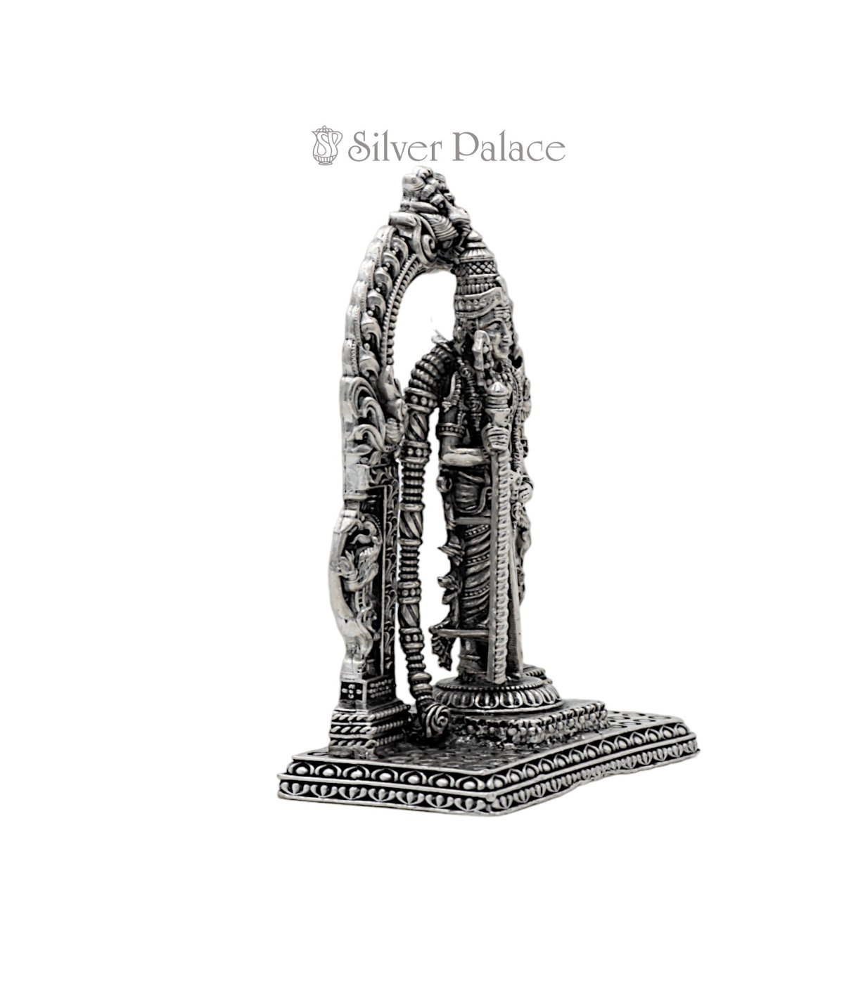 Sterling Silver Lord Murugan Statue - Silver Palace
