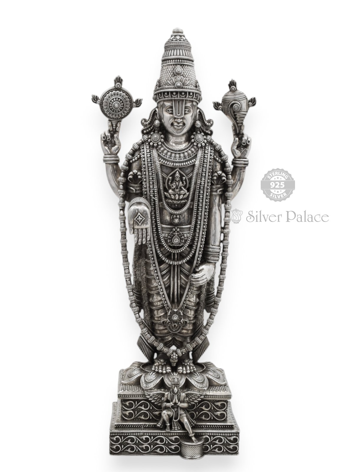 925 Pure Silver Tirupati Balaji Idol For Your Pooja Room - Silver Palace