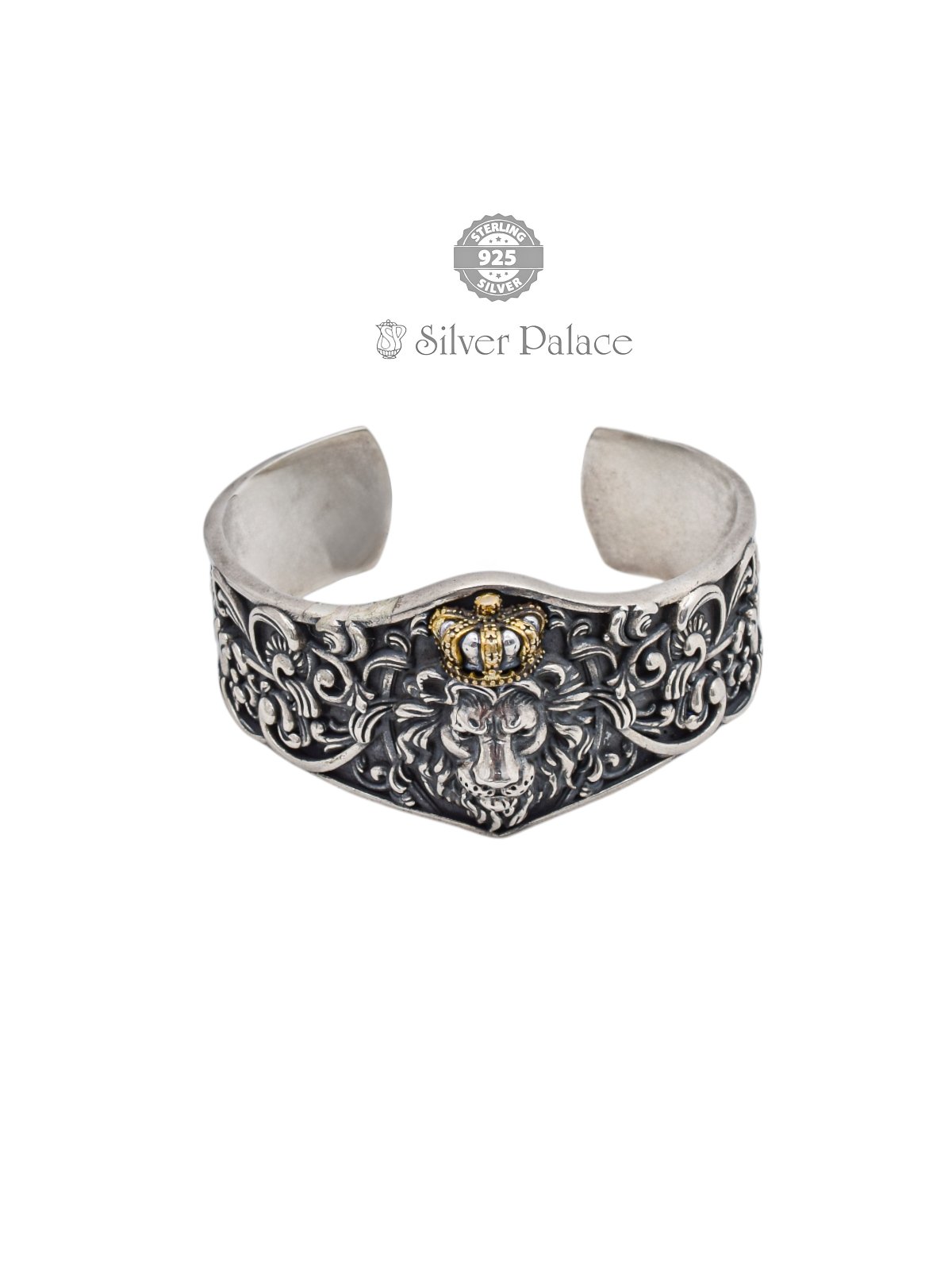 Mens Silver Kada - Silver Palace