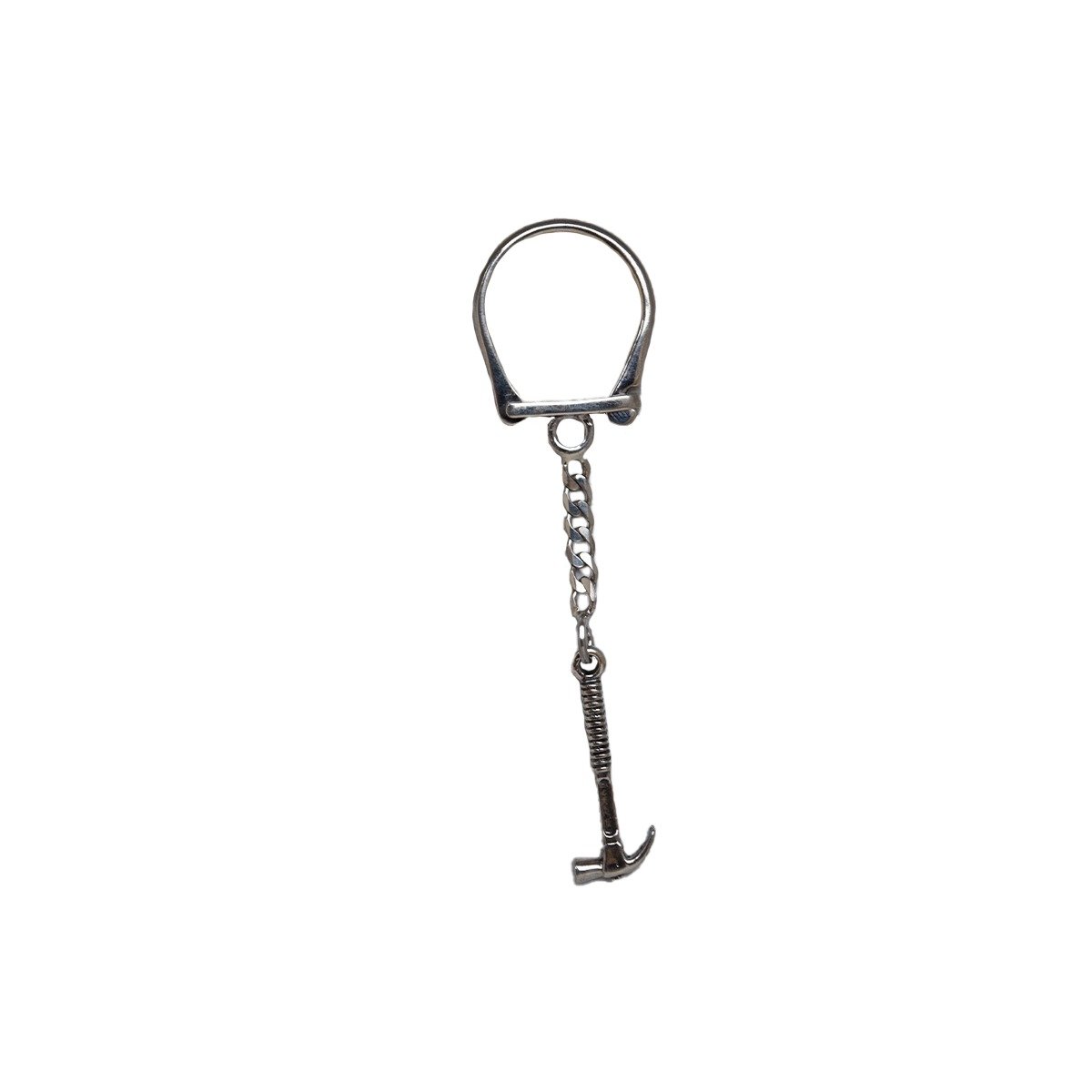 925 Sterling Silver Hammer Design Keychain For Men - Silver Palace