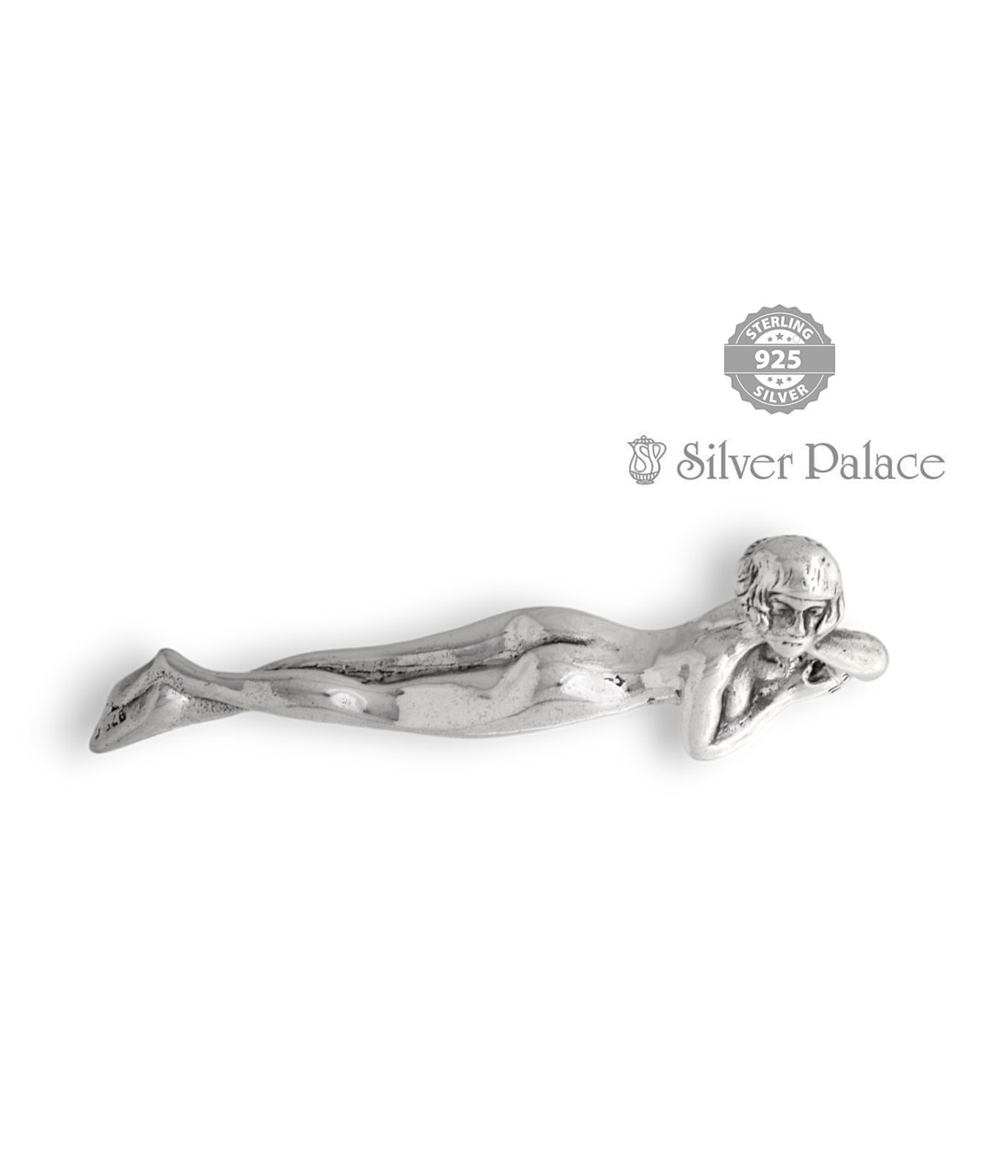 92.5 Sterling Silver Lady Hood Idol For Showpiece & Gift - Silver Palace