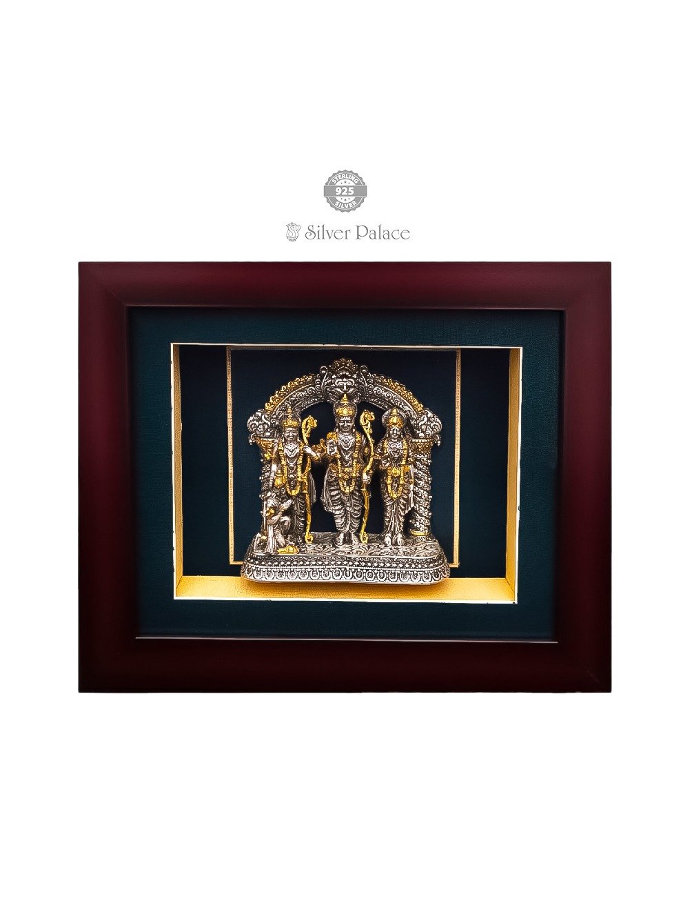 925 Pure Silver Photo Frame With Fancy Design - Silver Palace