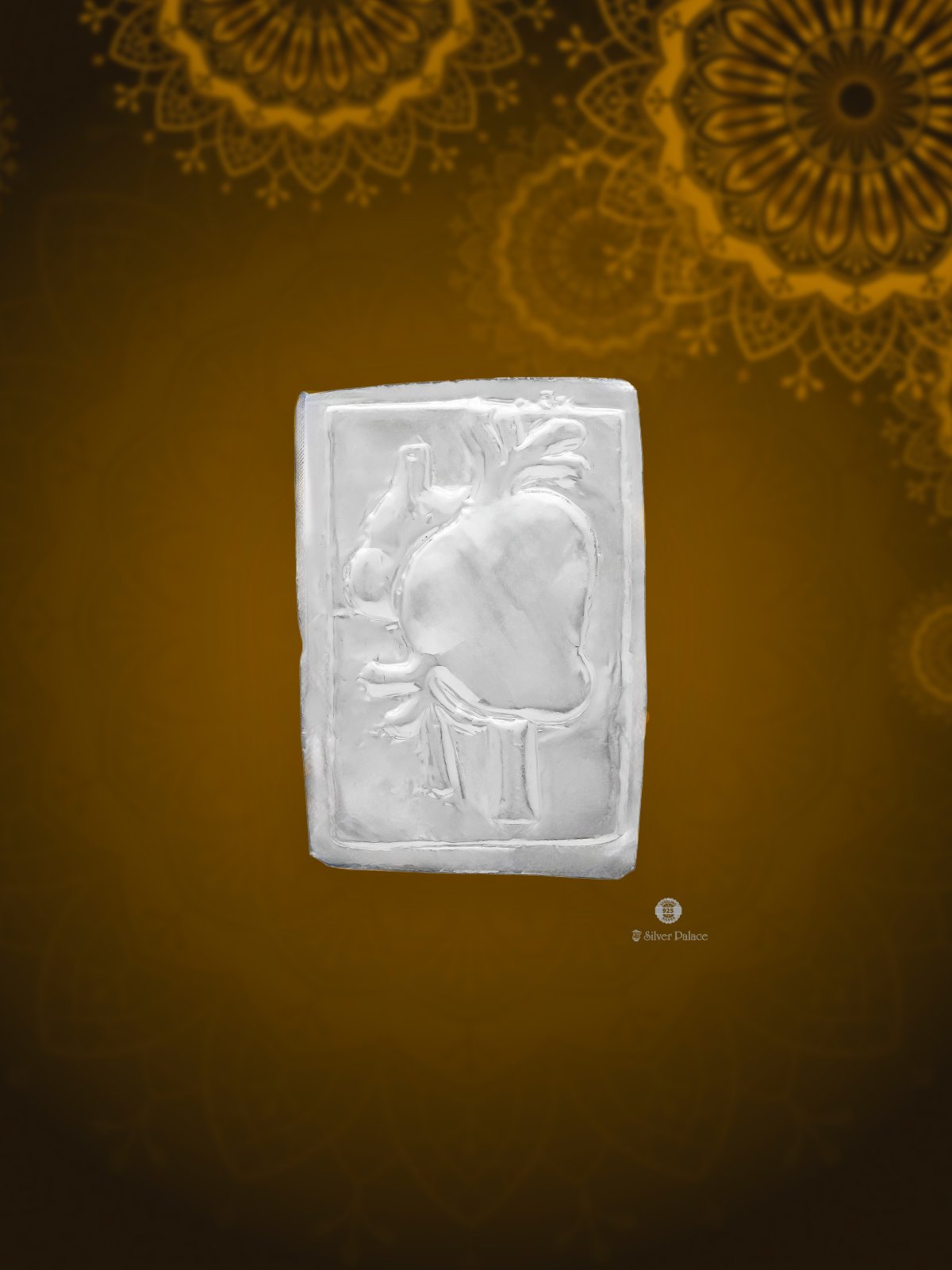 925 Silver Human Heart Silver Sheet For Temple Rituals Shri Collection ...