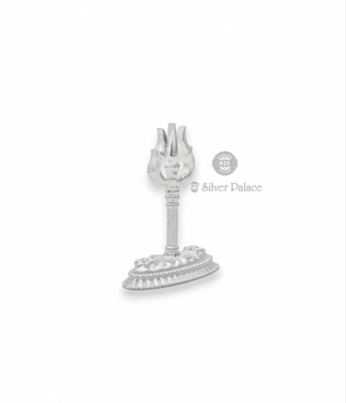925 Silver Trishul Suitable For Car Dashboard - Silver Palace