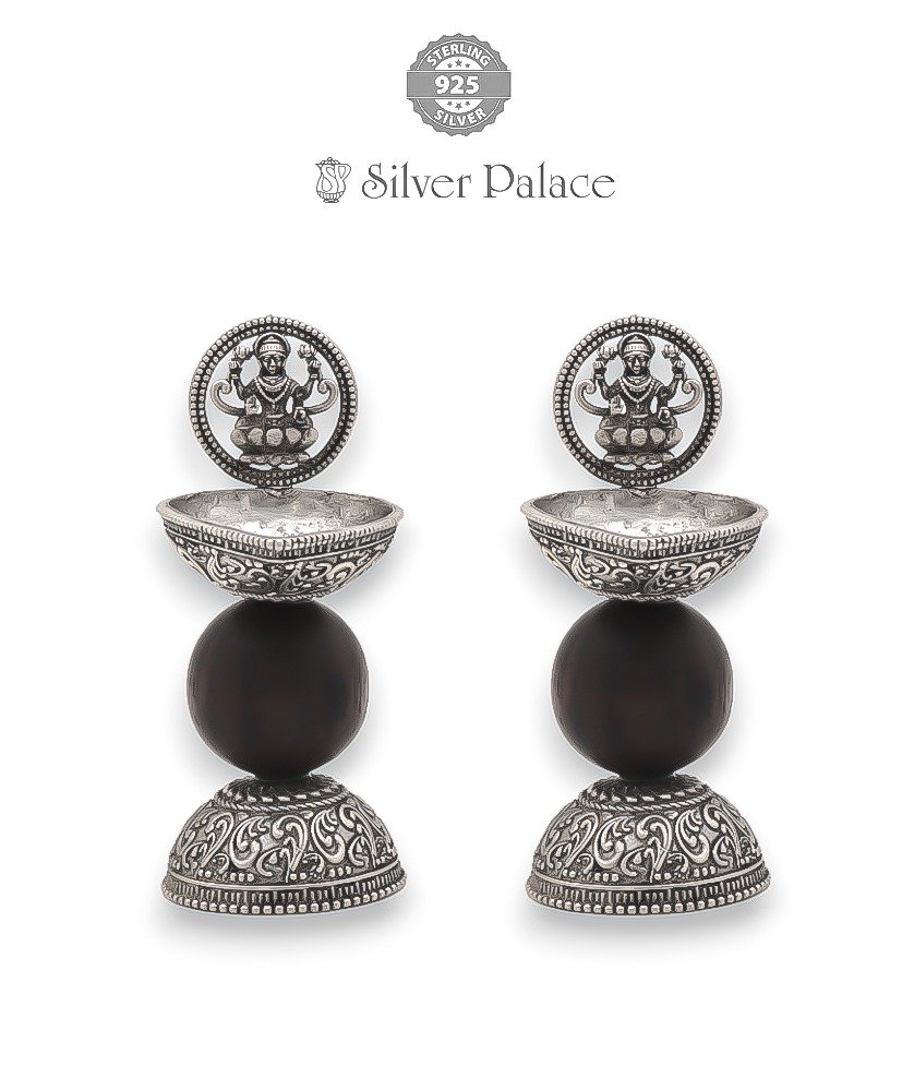 Pure Silver Lakshmi Lamp For Pooja Uses - Silver Palace