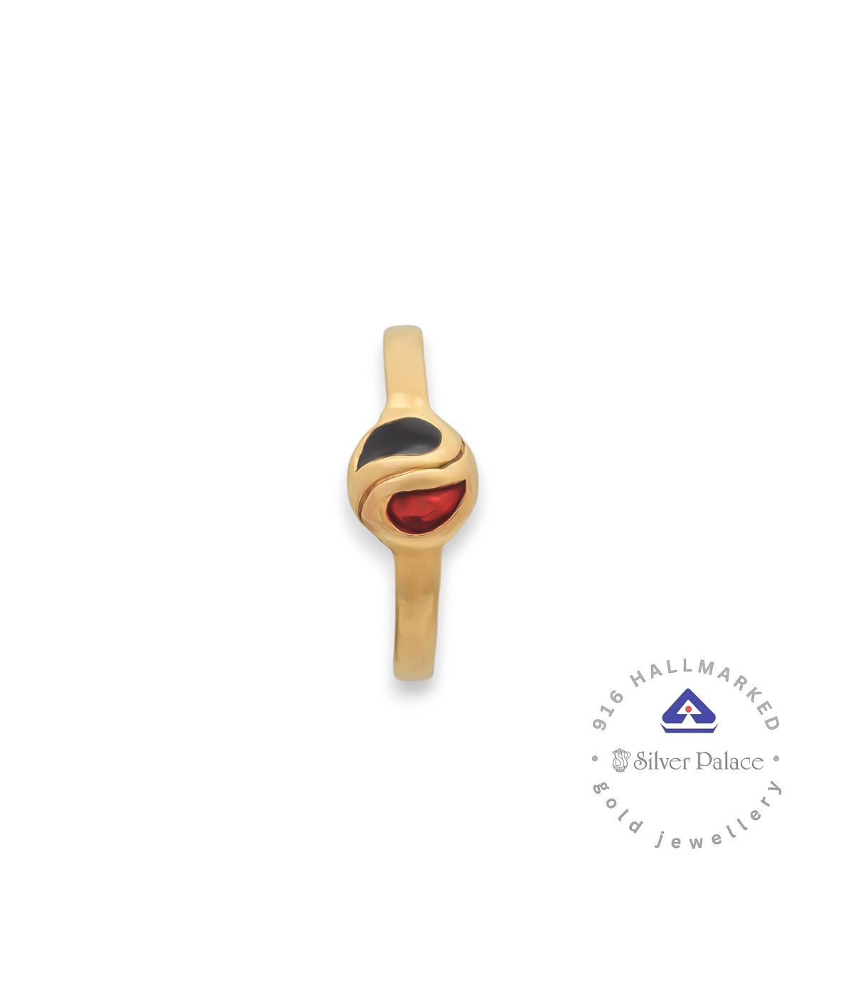 Kanche Collections New Design With Enamel Finish 916 Gold Ring For New ...