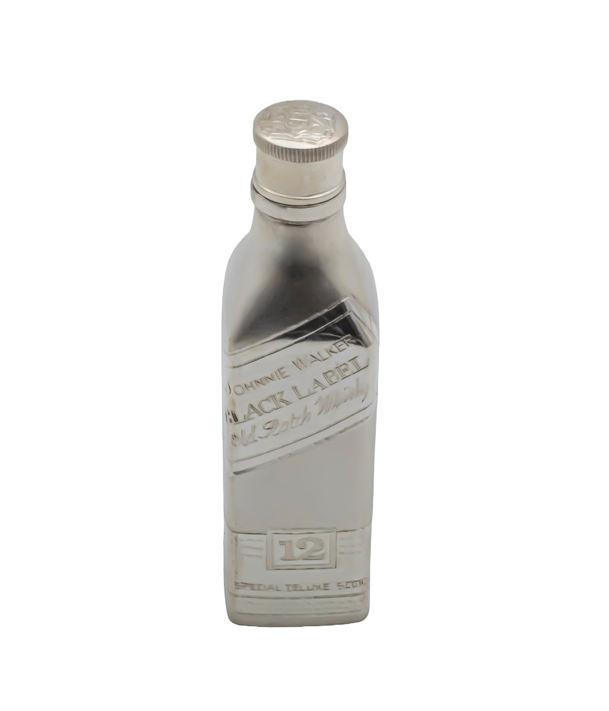 Solid 92.5 Sterling Silver Johnnie Walker Black Label Scotch Whisky ...
