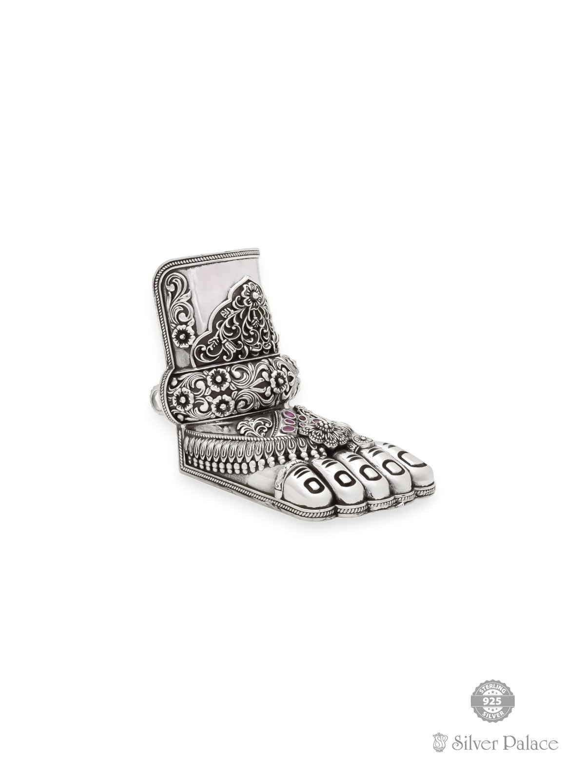 925 Oxidised Silver Leg For Temple Decoration - Silver Palace