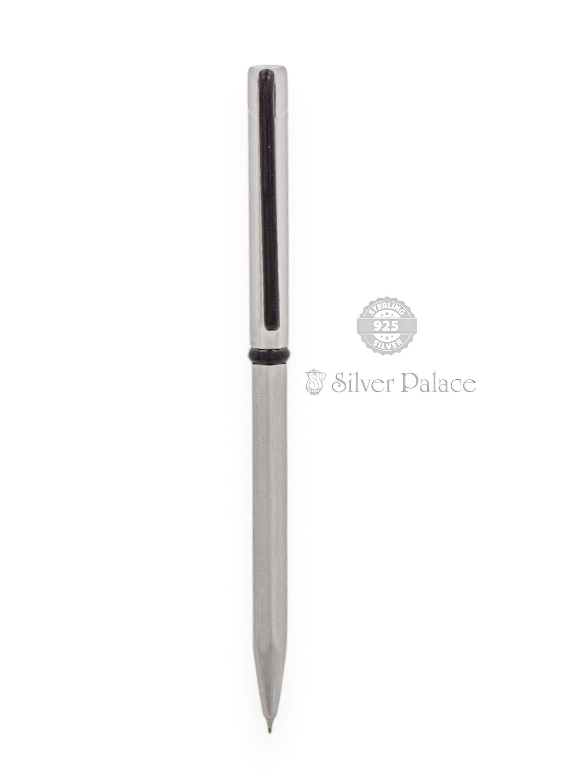 92.5 Pure Silver Roller Ballpoint Pen Writing Instrument - Silver Palace