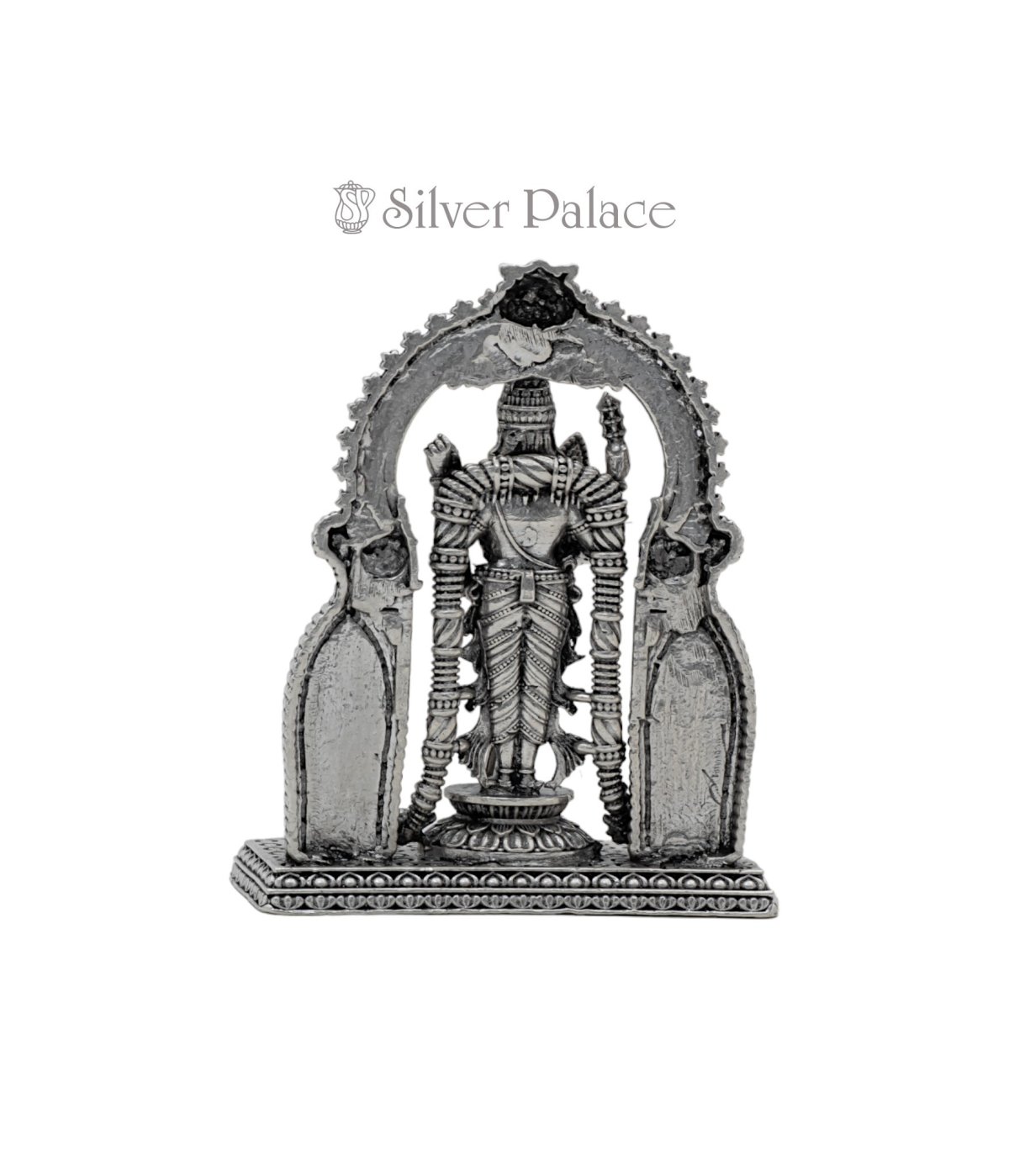 Sterling Silver Lord Murugan Statue - Silver Palace