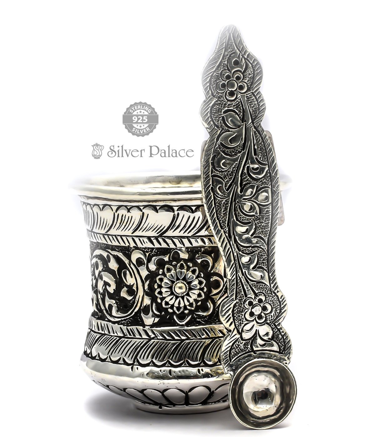 Silver Panchapatram Set 92.5 Silver For All Pooja Purpose - Silver Palace