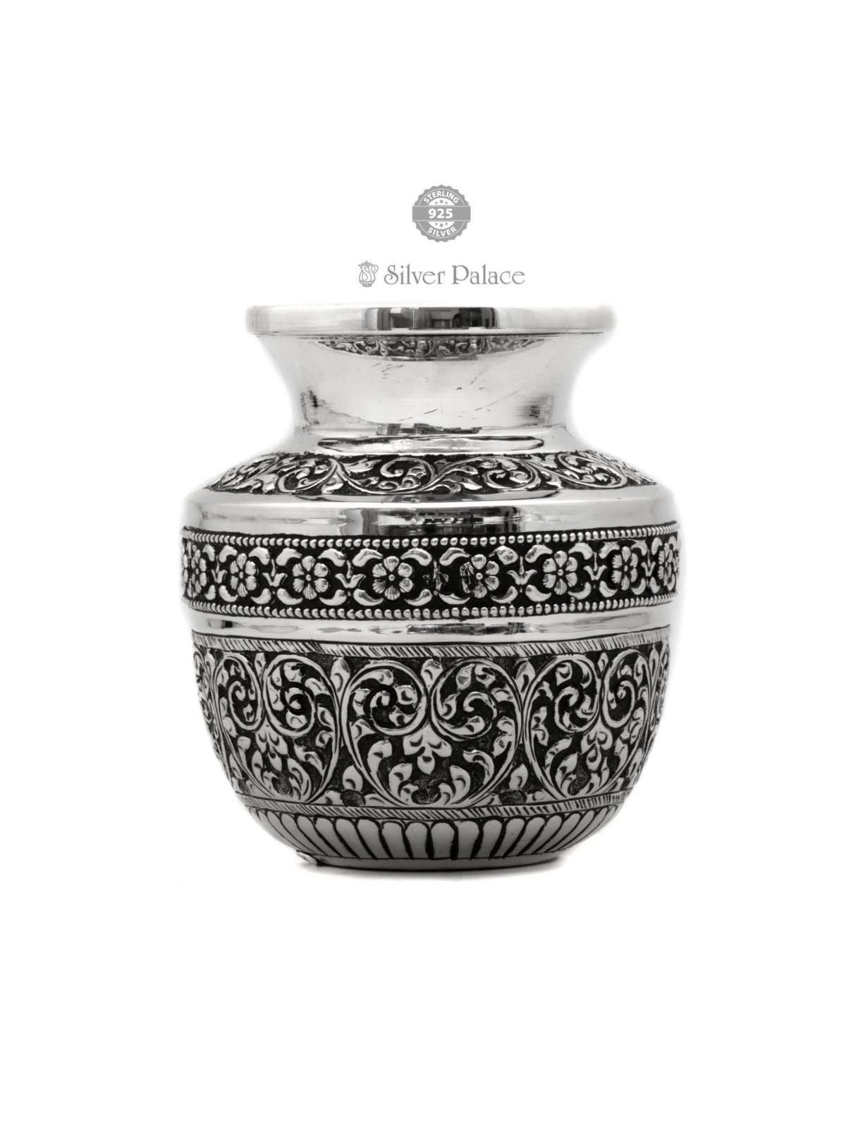 925 Oxidised Silver Chombu For Multi Purpose - Silver Palace