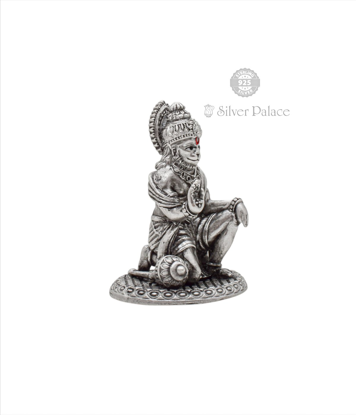 92.5 Pure Silver Hanuman Idol Statue - Silver Palace