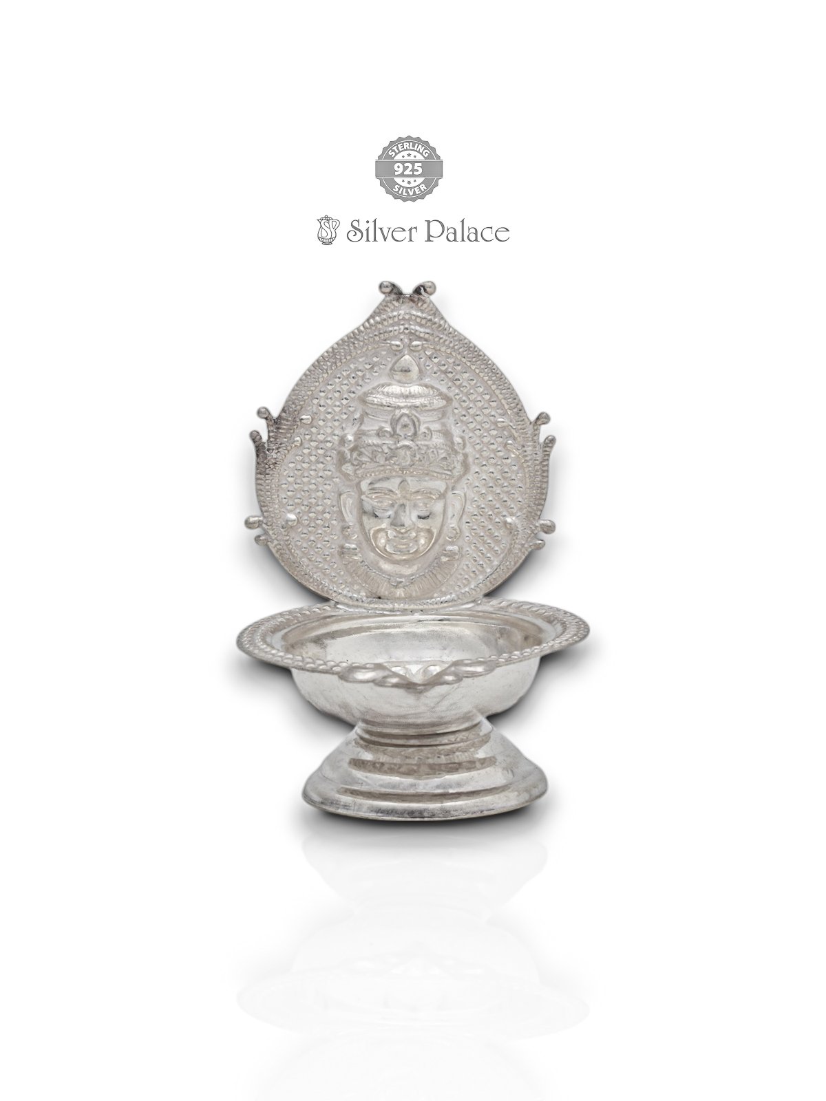 925 Pure Silver Kamakshi Deepam/lamp - Divine Blessing - Silver Palace