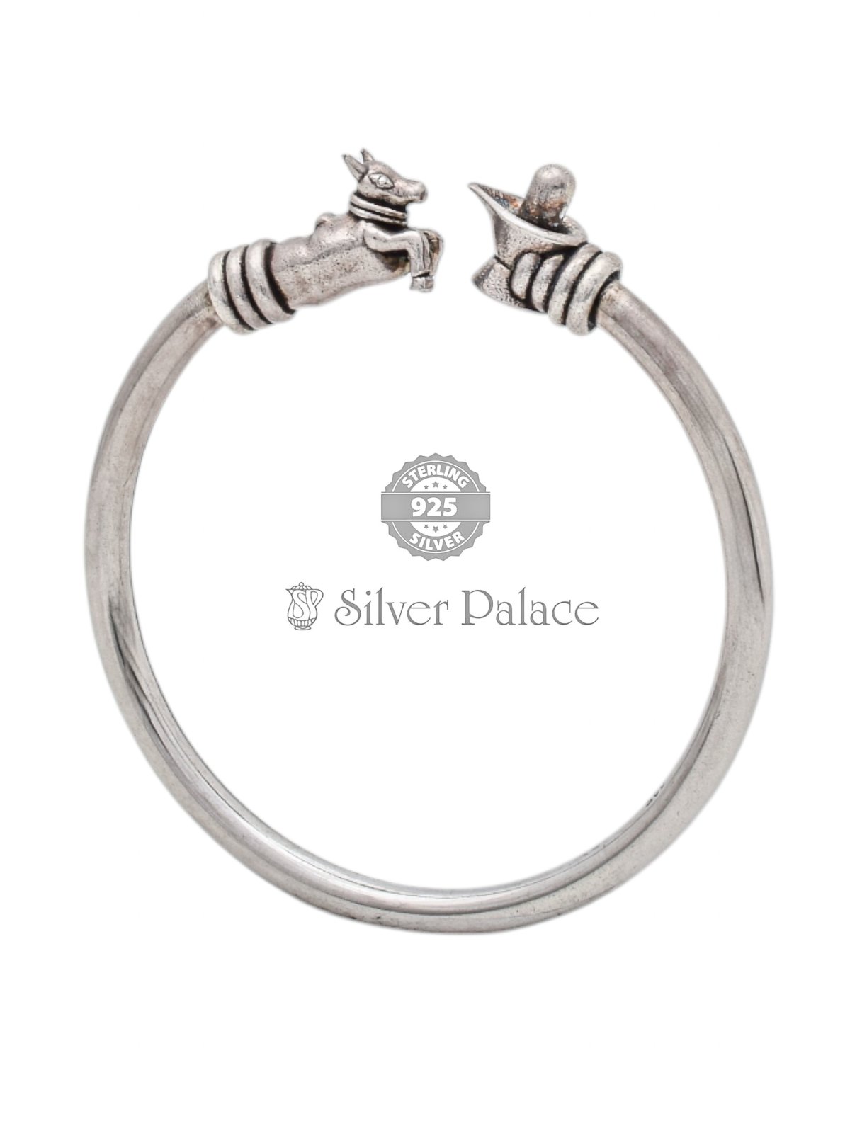 925 Sterling Silver Nandhi & Siva Kada For Mens Radhe Collection ...