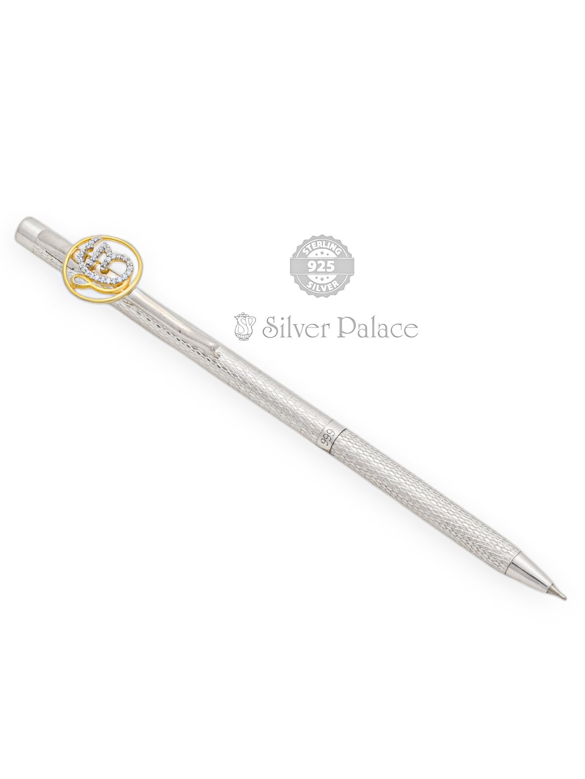 92.5 Pure Silver Ballpoint Pen Writing Instrument - Silver Palace