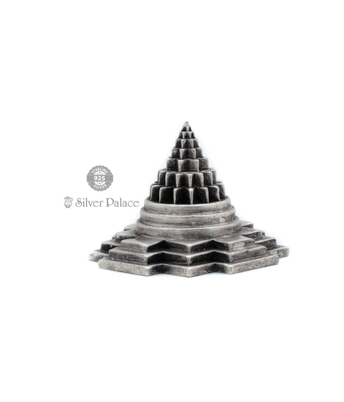 925 Sterling Silver Shree Yantra Statue Decorative Showpiece - Silver ...
