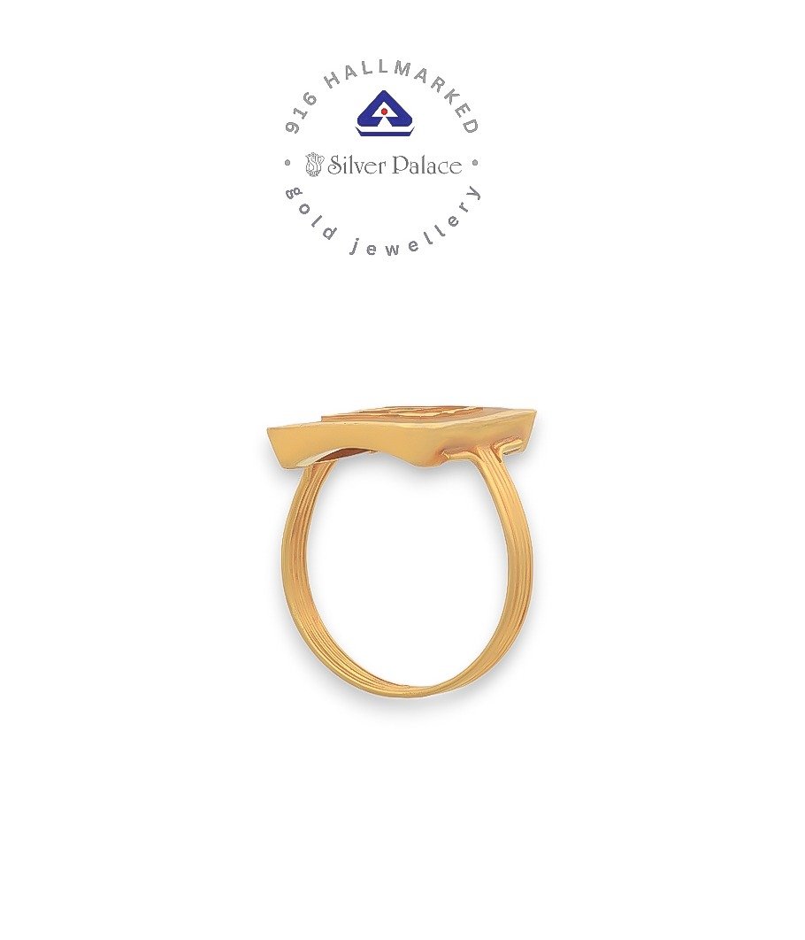 Kanche Collections C Letter Design With Gold Ring For Mens & Boys ...